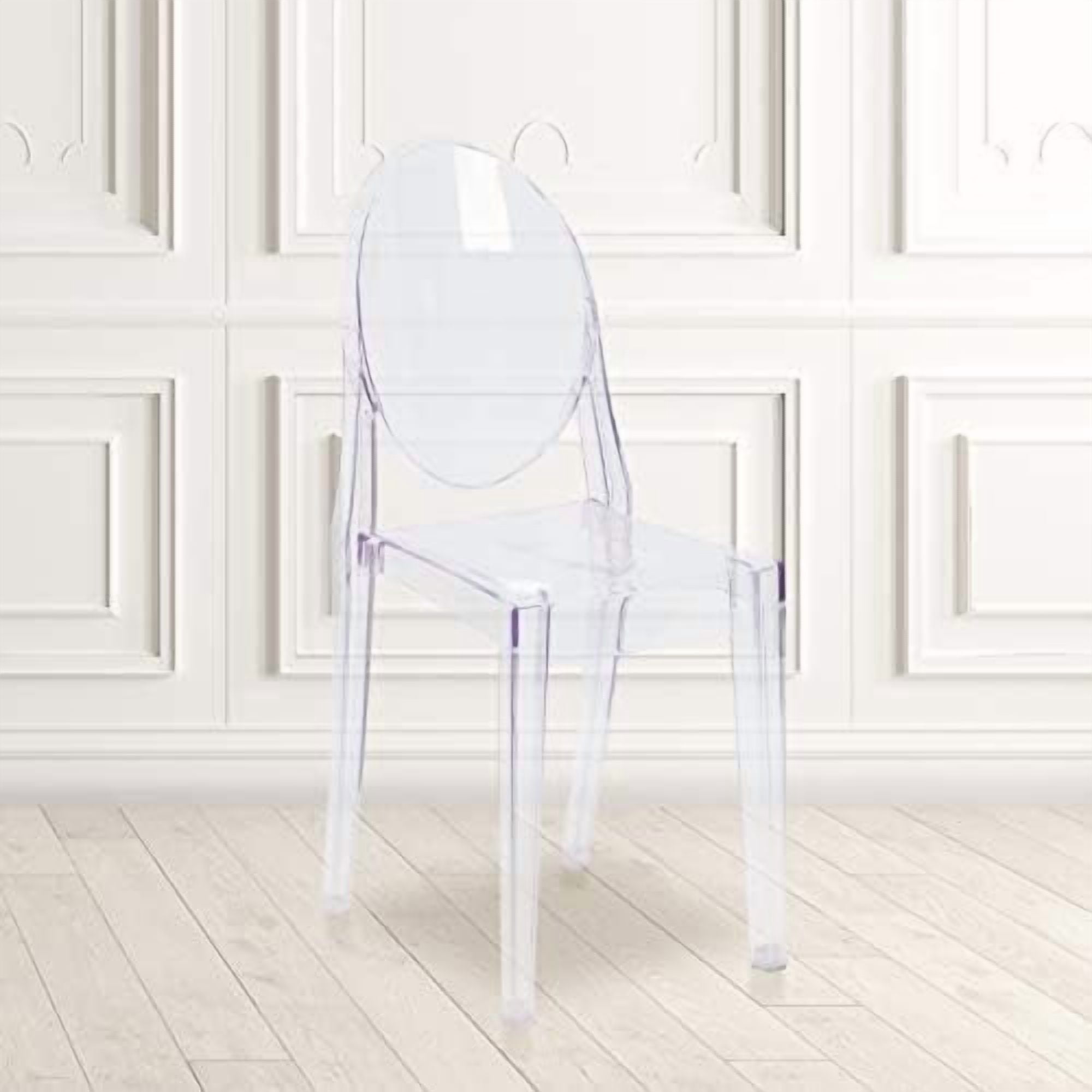 Murray Indoor/Outdoor Ghost Accent and Dining Chairs, Stackable ...