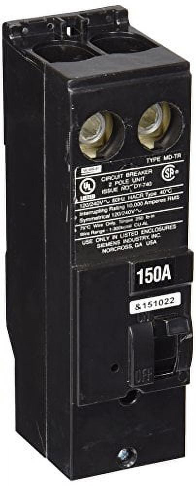 Murray MPD2150R 2 Pole 150 Amp 240v 10kA Circuit Breaker - Walmart.com