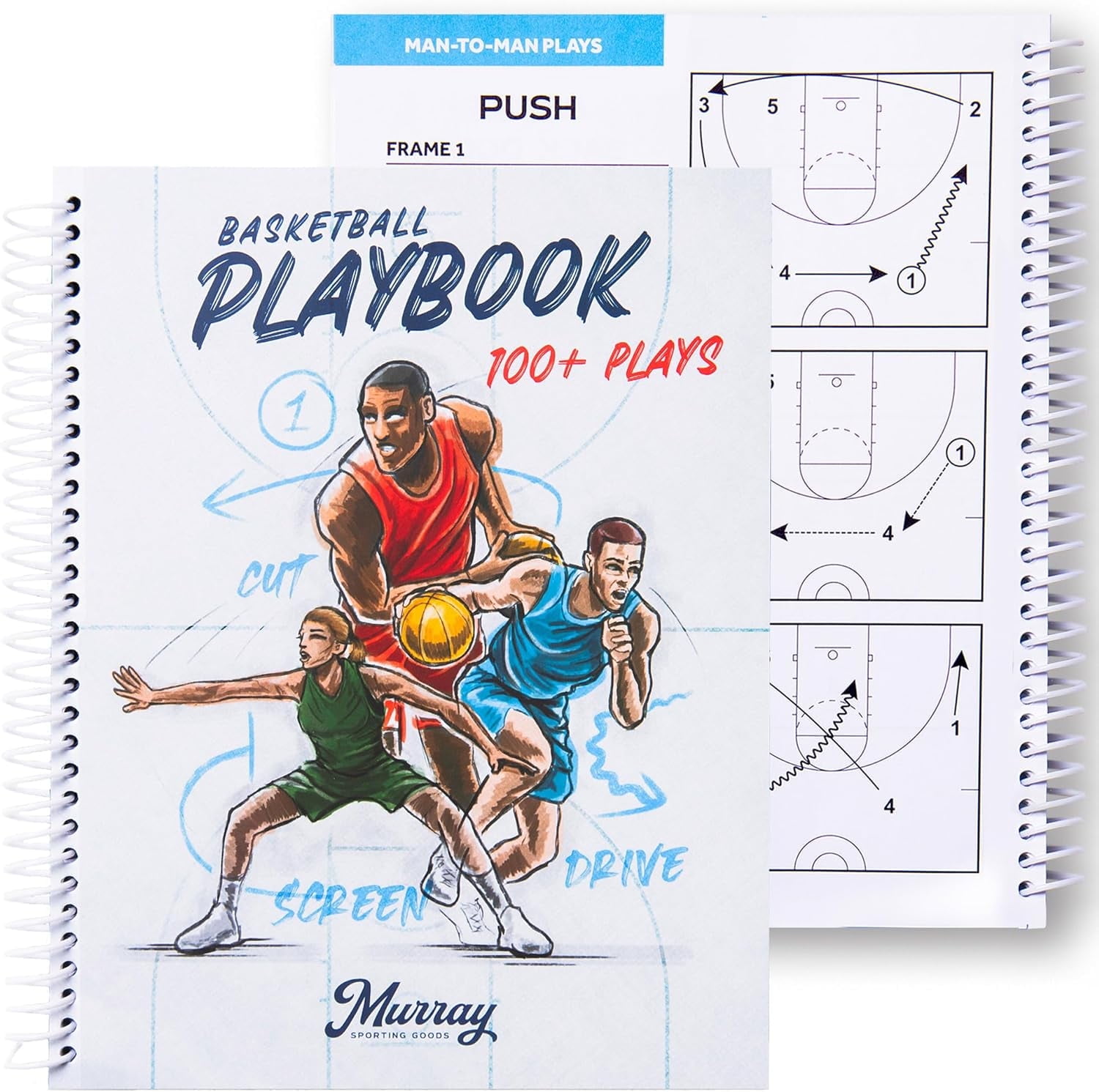 Murray Sporting Goods Basketball Playbook - Coaches Journal Notebook ...