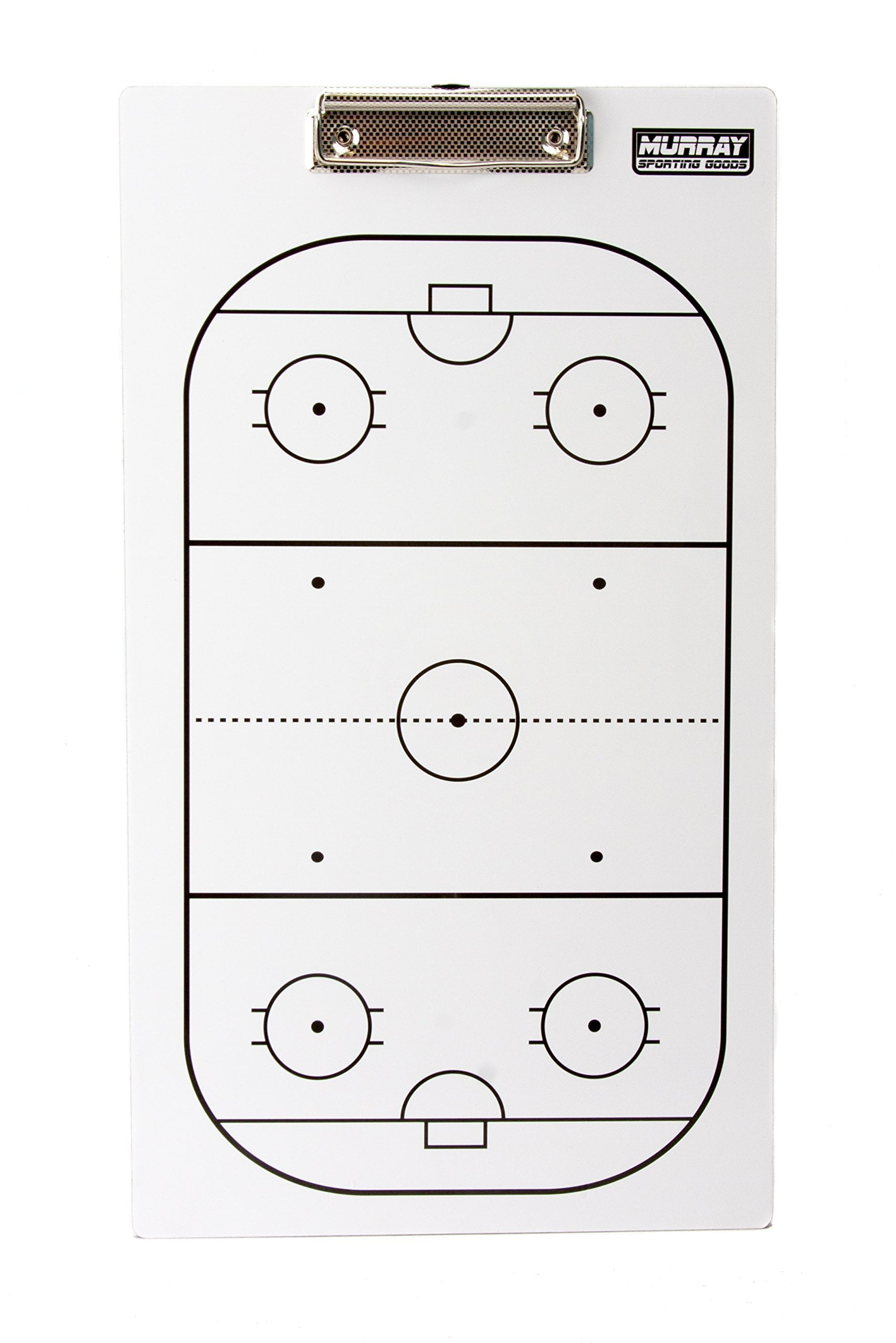 Murray Sporting Goods Double-Sided Dry Erase Hockey Clipboard - Walmart ...