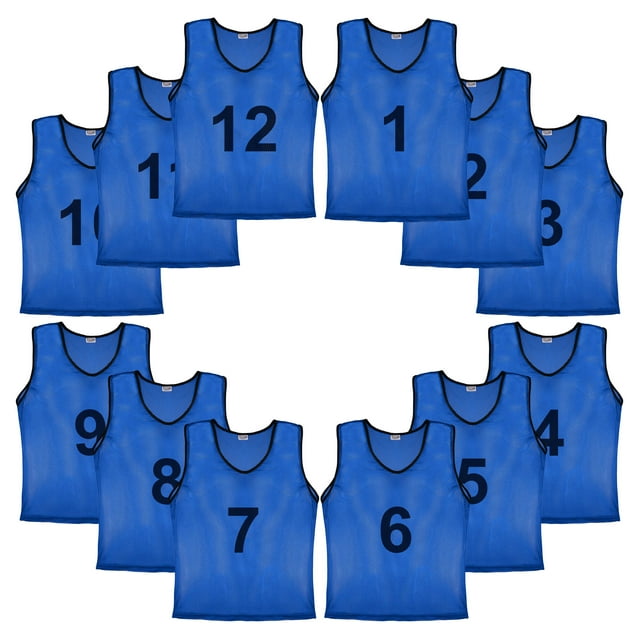 Murray Sporting Goods Nylon Mesh Scrimmage Practice Vests - Set of 12 ...