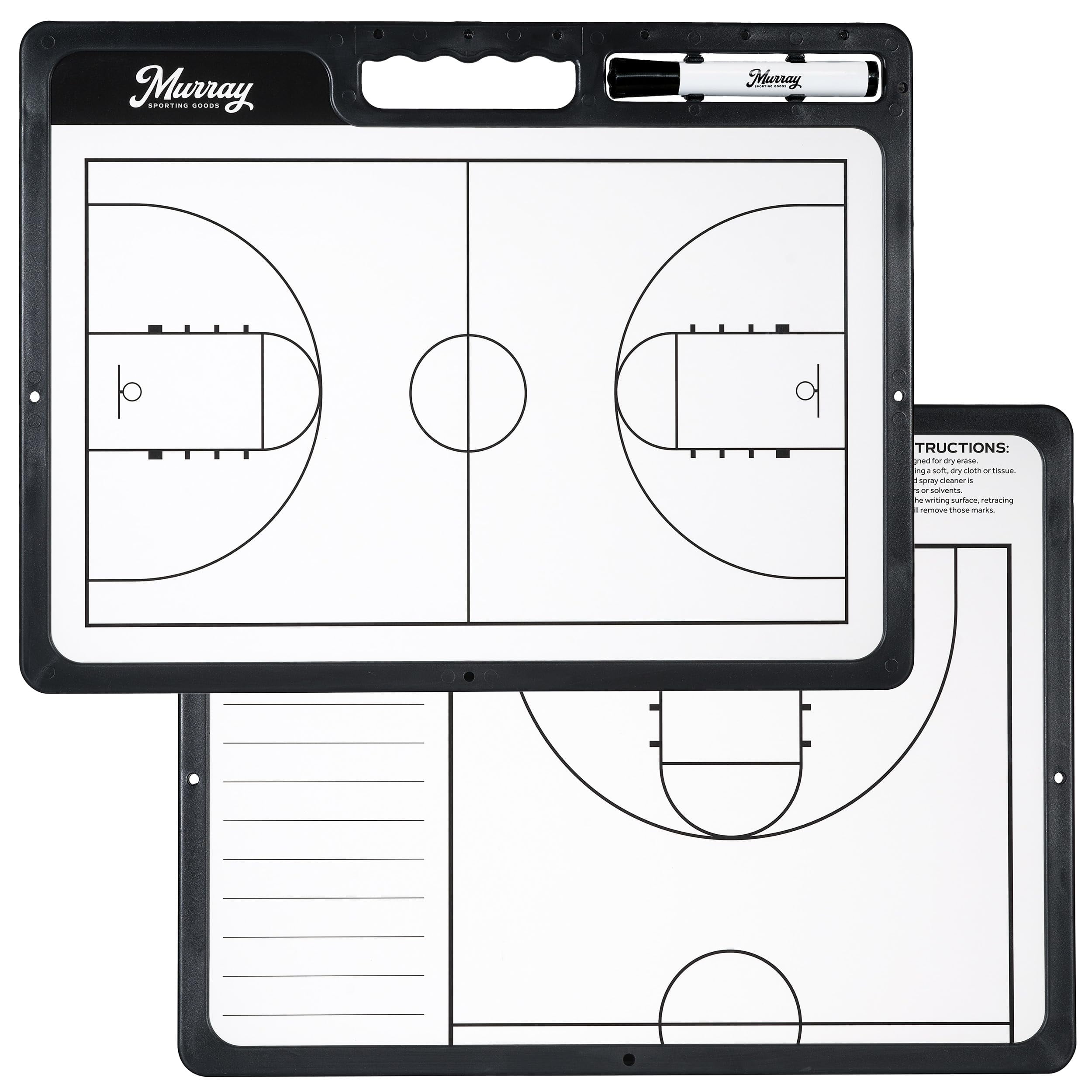 Murray Sporting Goods Whiteboard Premium Basketball Coaches Clipboard ...
