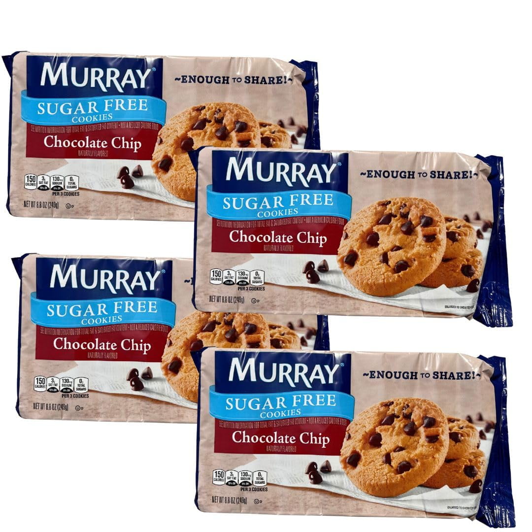 Murray Sugar Chocolate Chip Cookies 8.8 oz (Pack of 4) - Walmart.com