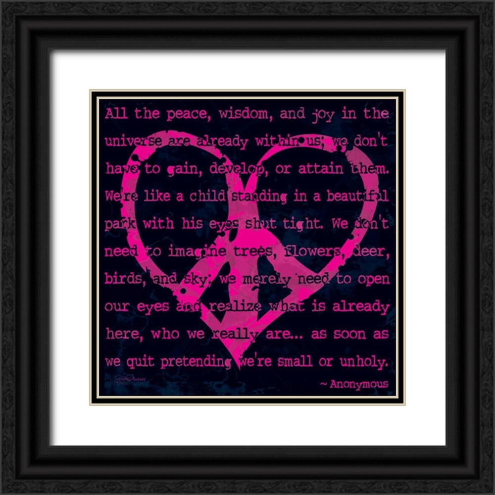 Murray, Sylvia 20x20 Black Ornate Wood Framed with Double Matting ...