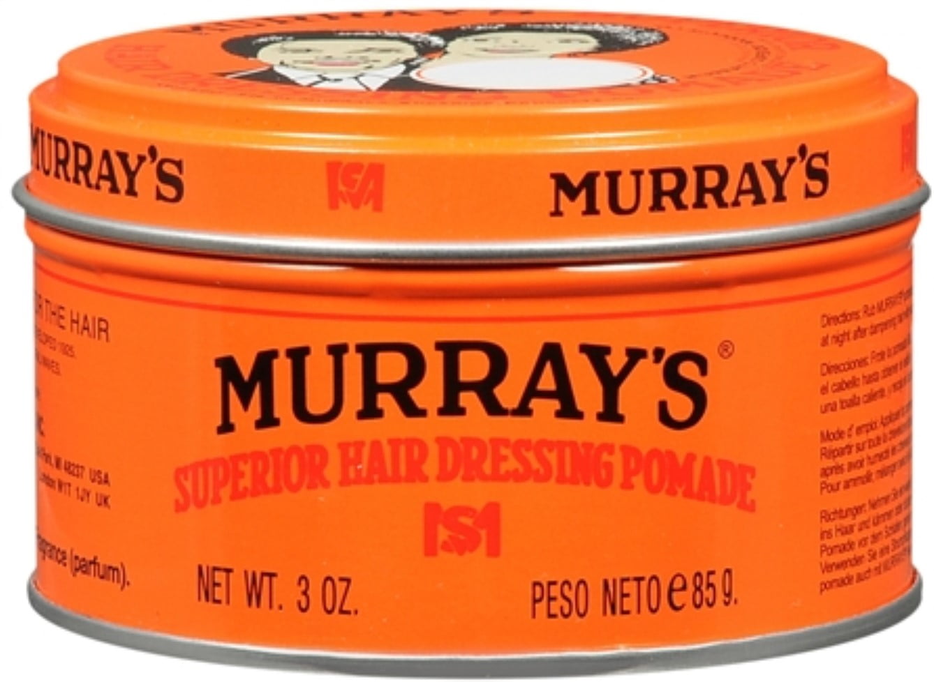 Murray's Hair Dressing Pomade 3 oz (Pack of 4) - Walmart.com