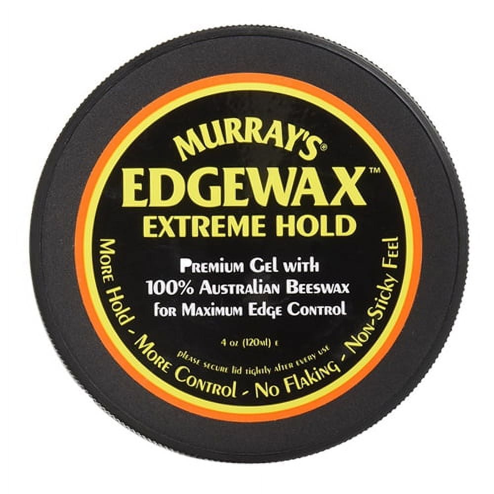 Murrays Edge Wax For Maximum Edge Control Hair Gel, Extreme Hold, 4 Oz ...