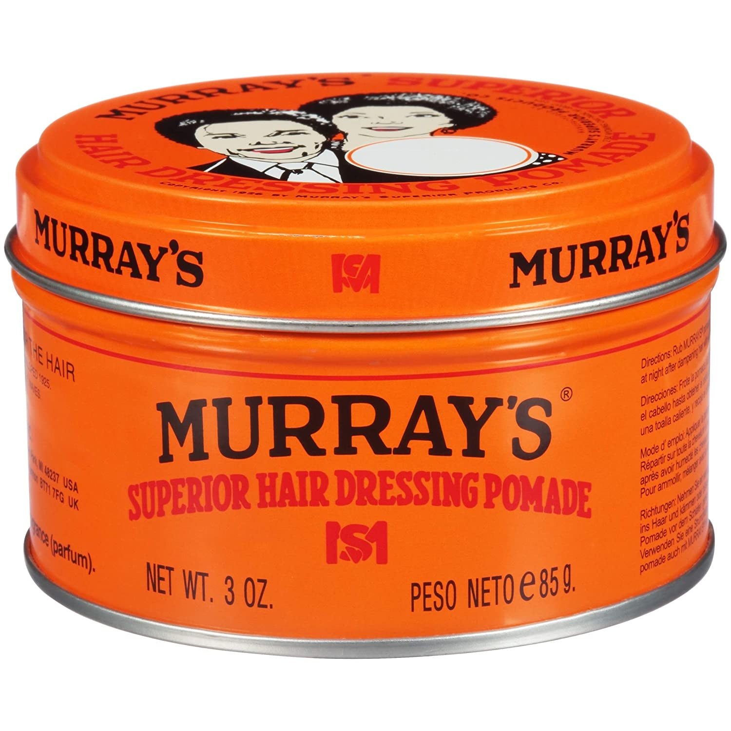 Murray's Superior Hair Dressing Pomade 3 Oz. - Walmart.com