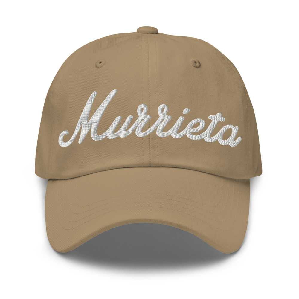 Murrieta Baseball Cap Murrieta Dad Hat Bold Script Kansas KS Hat Embroidered Souvenir Gift Khaki ...