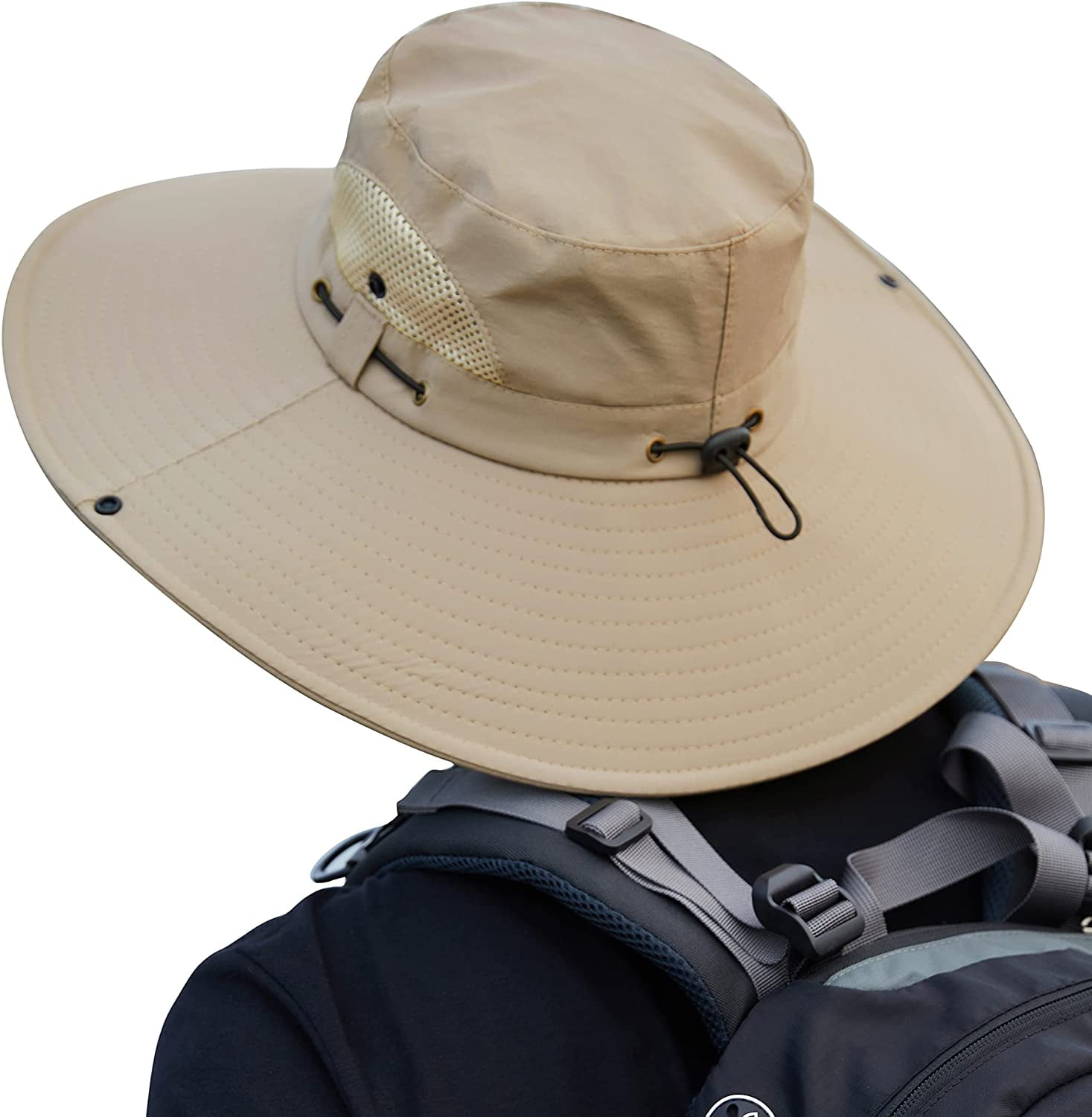 Muryobao Men's Waterproof UPF50+ UV Sun Hat, Wide Brim Bucket, Foldable ...