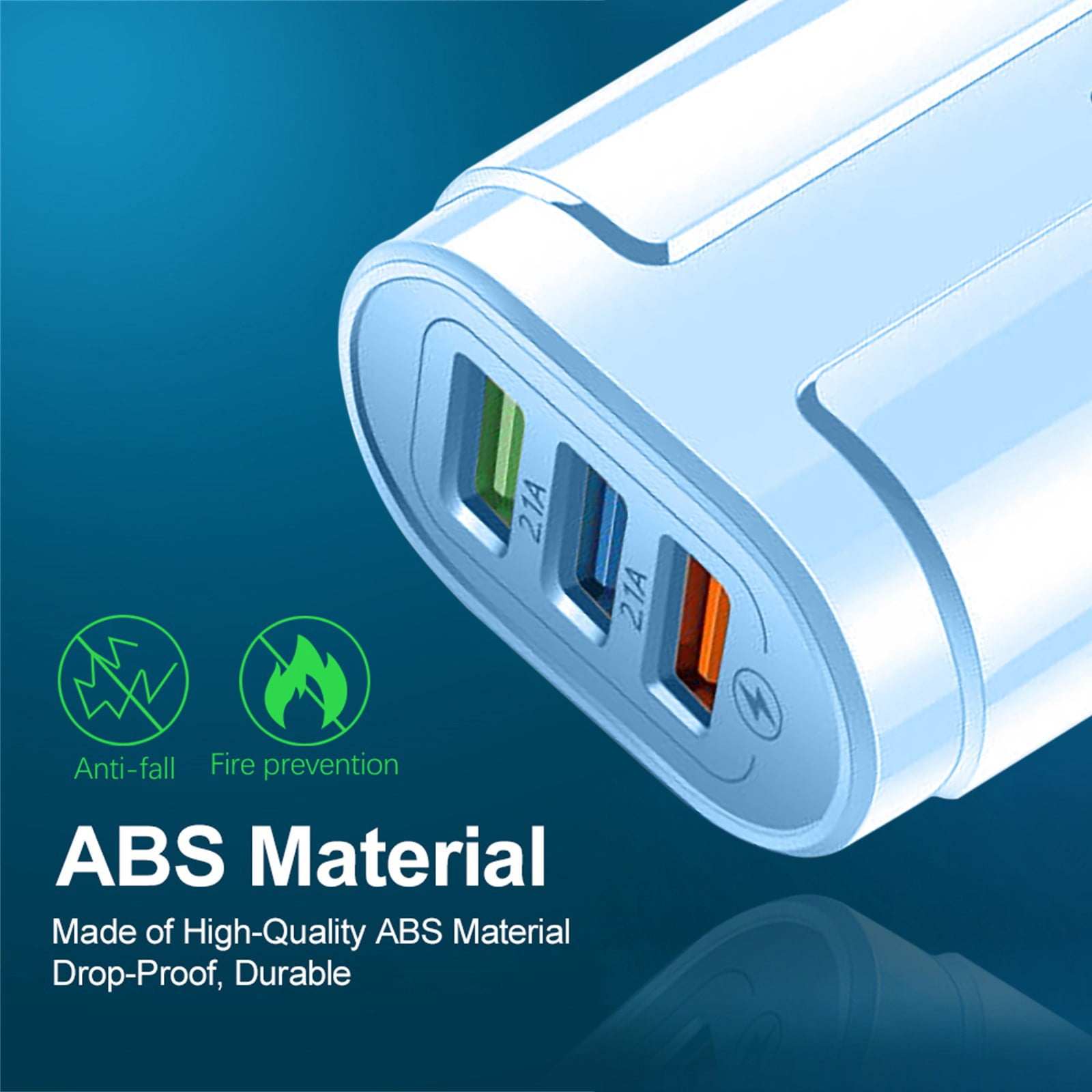 Musatteng 3-port USB Charging Head Macaron Color Matching Charging Head ...