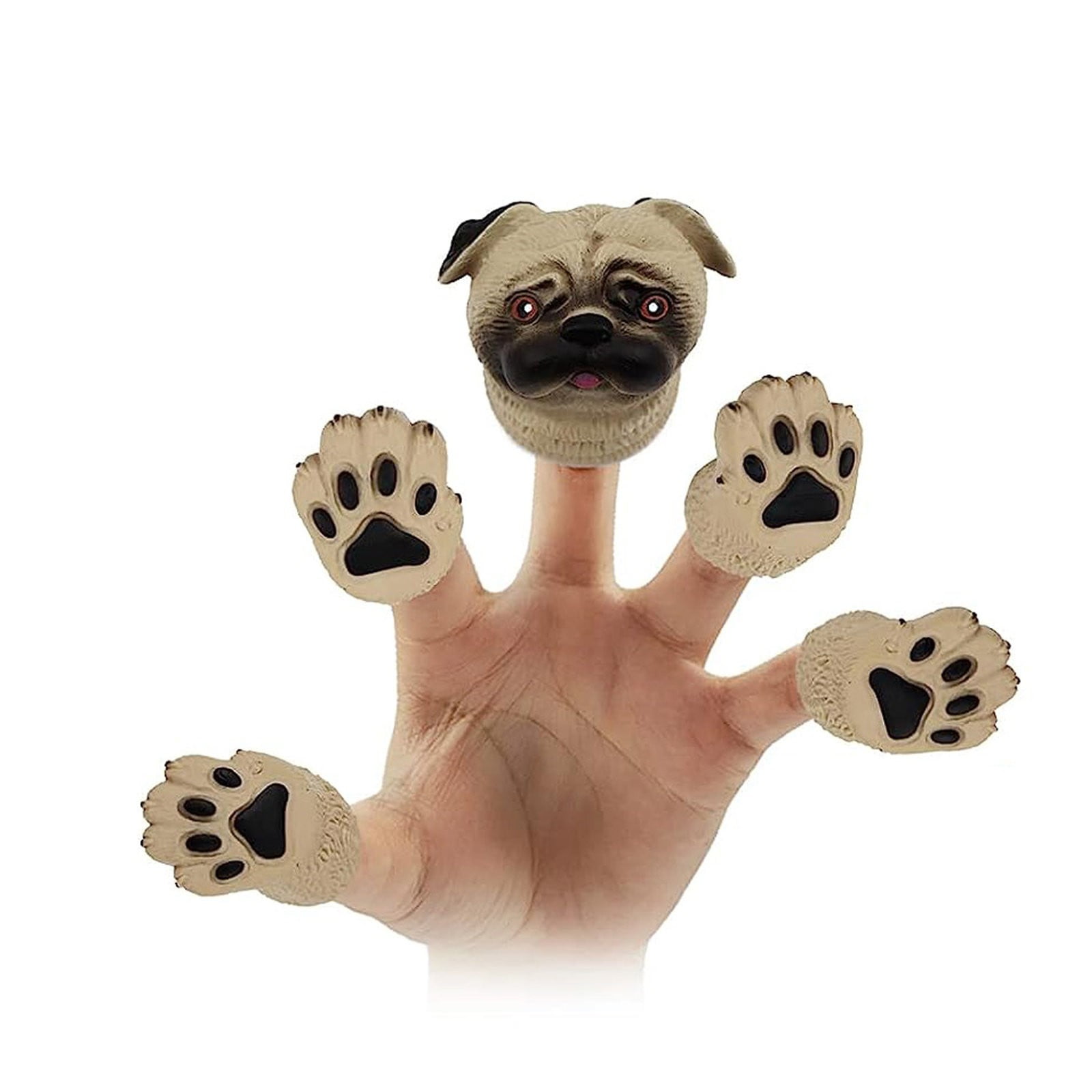 Musatteng 5-Pack Animal Hand Puppets for Kids - Non-Violent Finger Toys ...