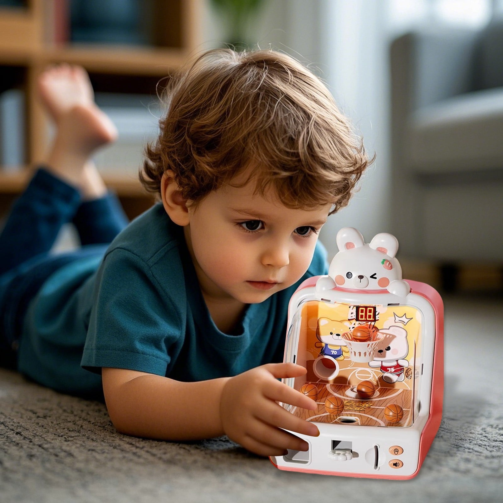 Musatteng Animal Basketball Hoop & Matching Game - Educational Indoor ...