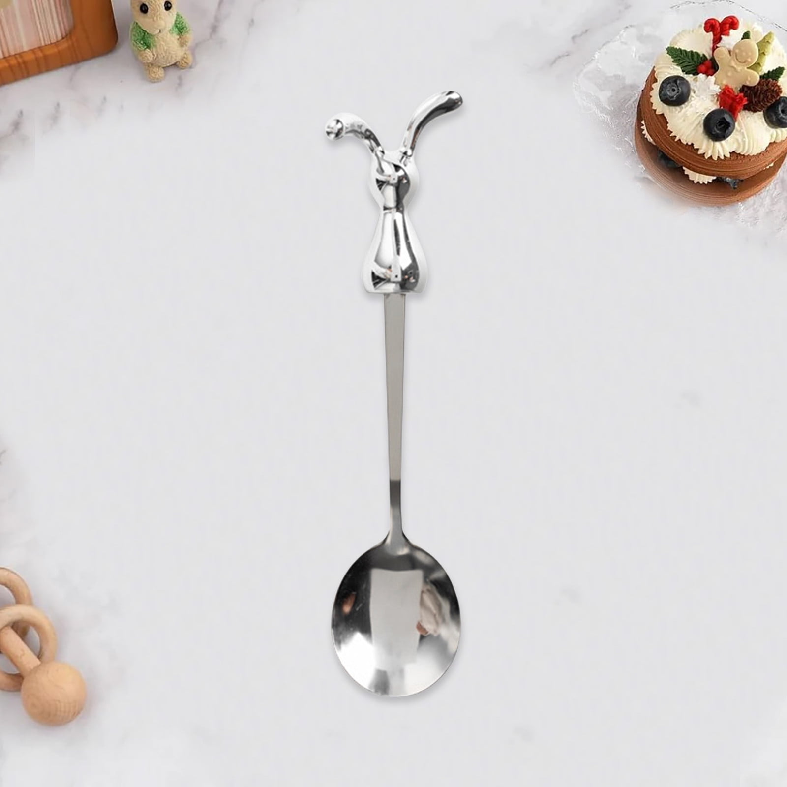 Musatteng Bunny Silverware Set For Stainless Steel Fork And Spoon With ...