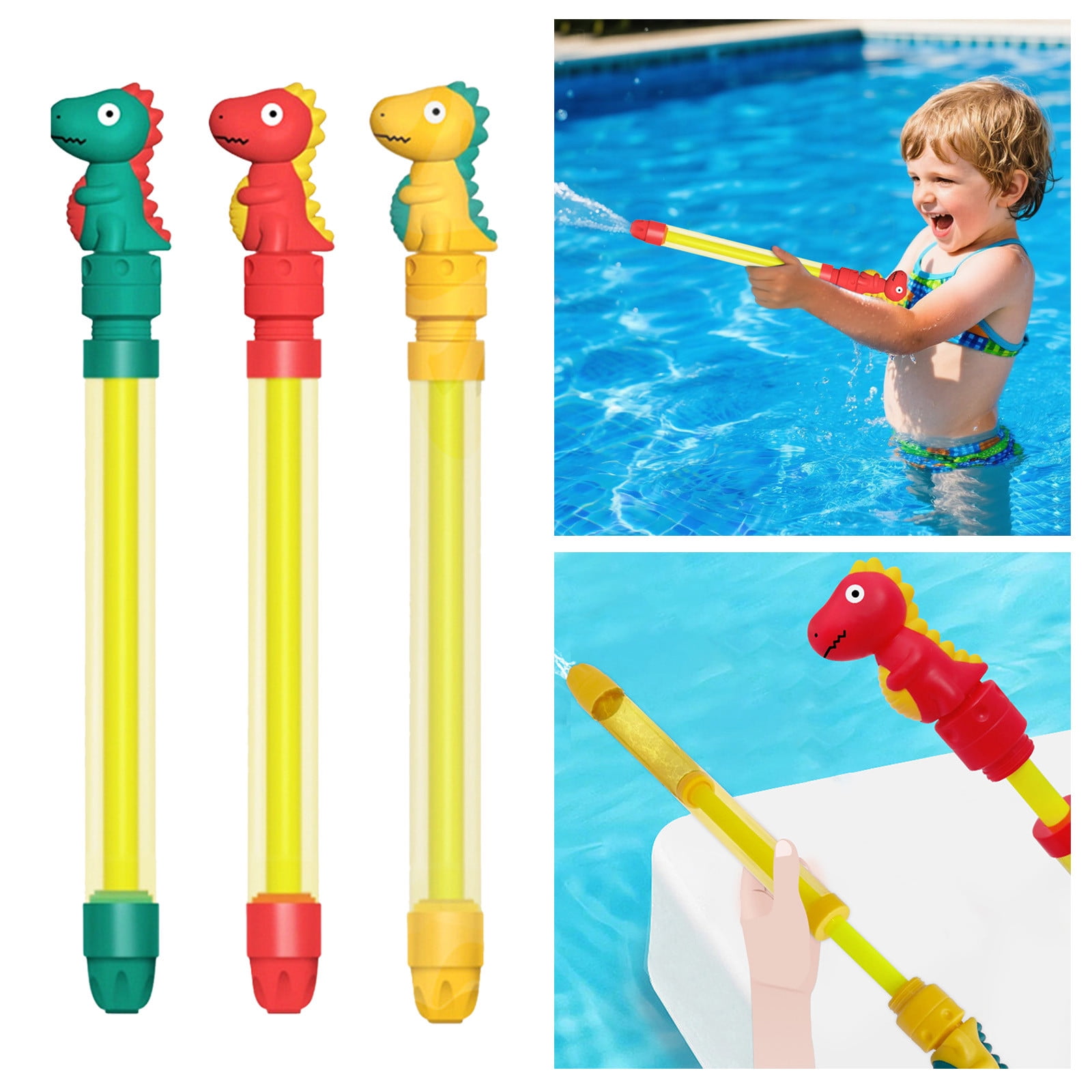 Musatteng Dinosaur Water Blaster Kit - Robotic Pool Toys for Kids 5-12 ...