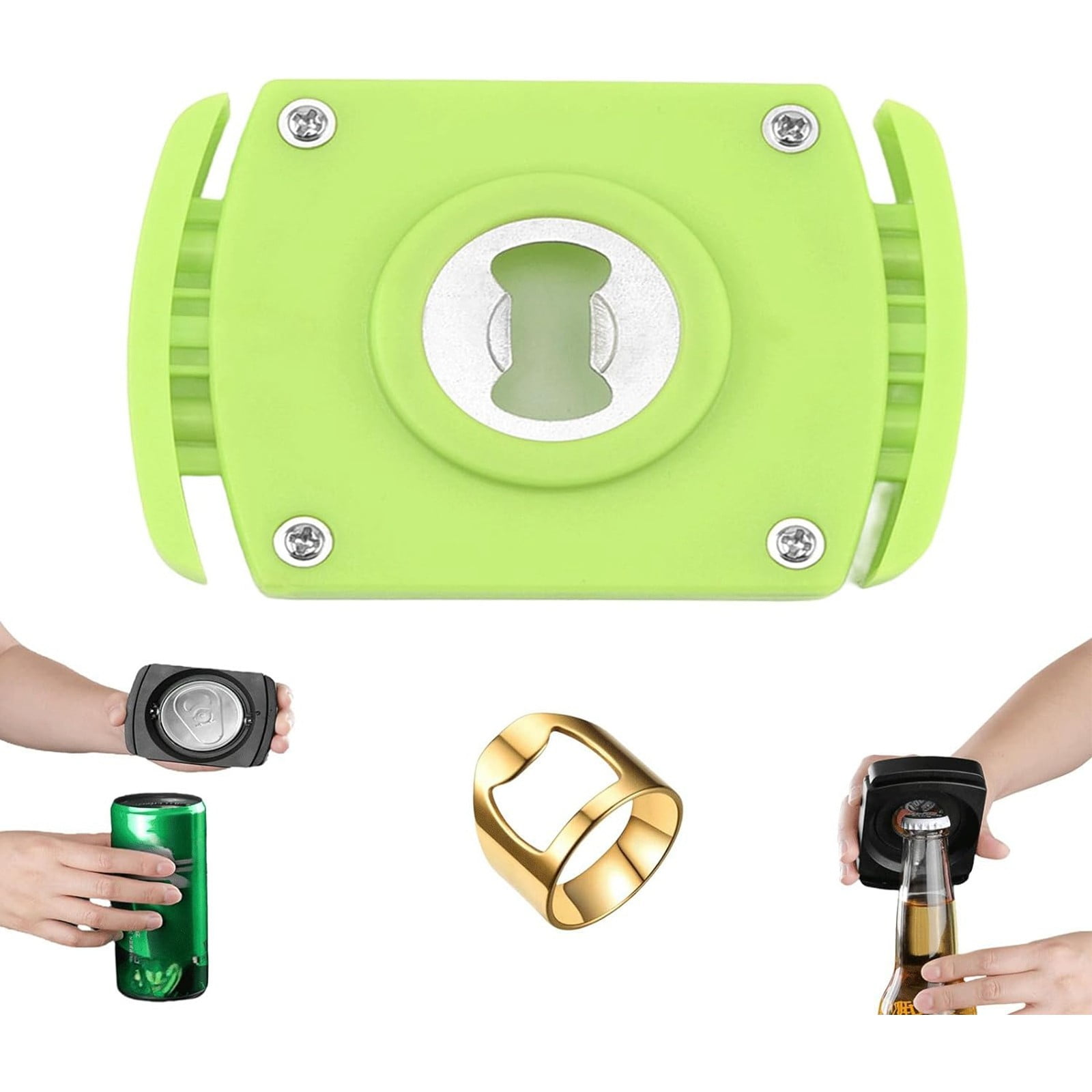 Musatteng Ergonomic Soft-Edge Can Opener for Seniors - One-Handed ...