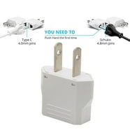DOMETOUR European Travel Plug Adapter, US to Europe & UK Power Outlet ...