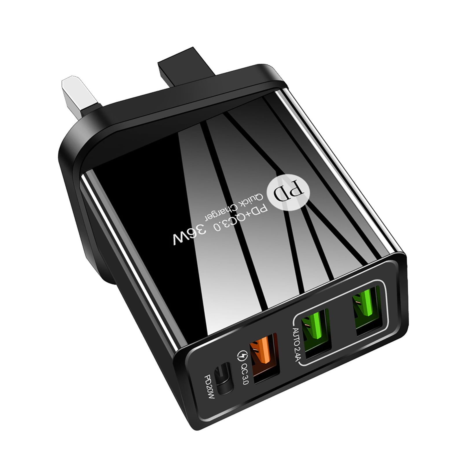 Musatteng Extender 2 Prong QC3.0+PD20w Fast Quick Charger Hub Wall ...