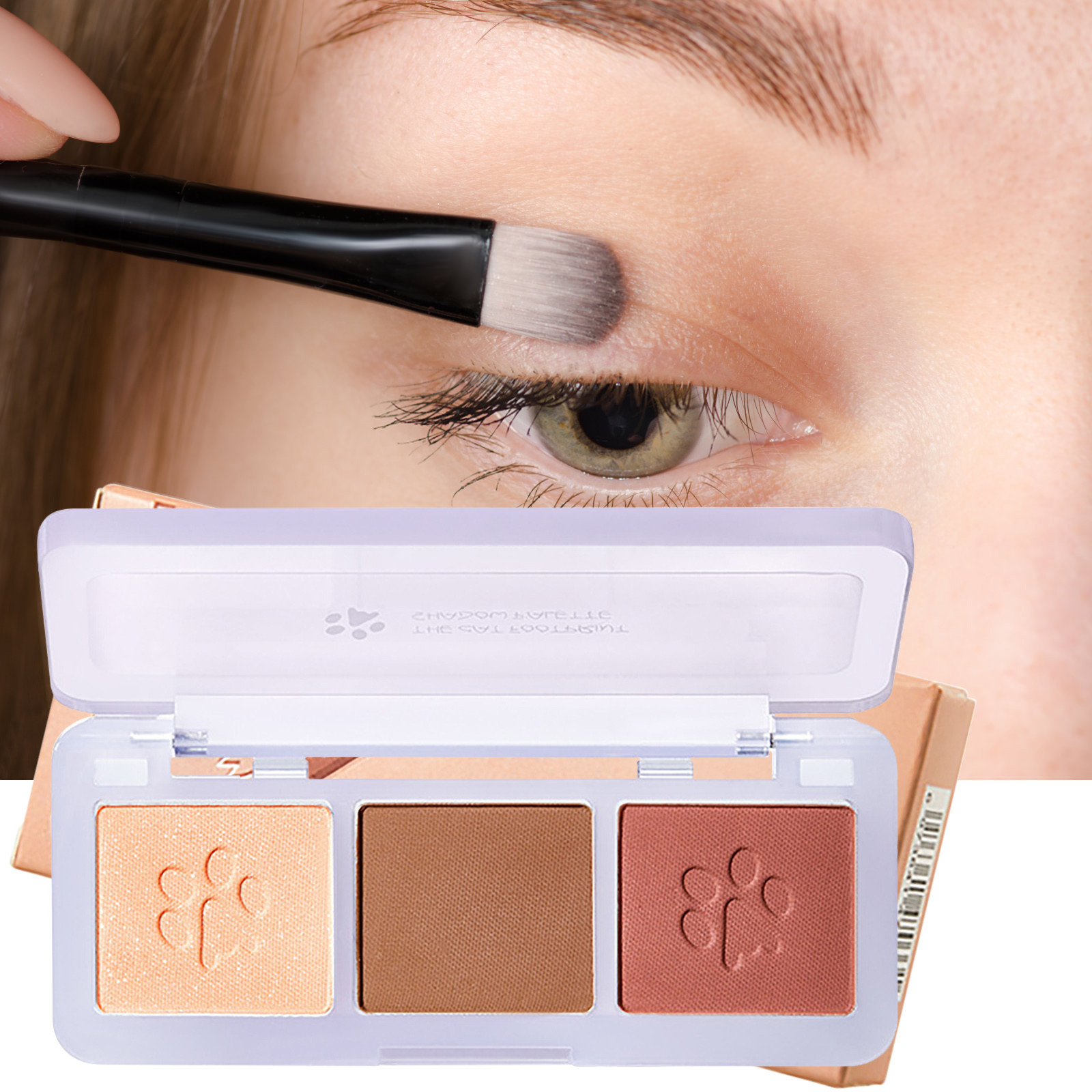 Musatteng under Eye Highlighter Brightener Cute Three Color Eye Shadow ...