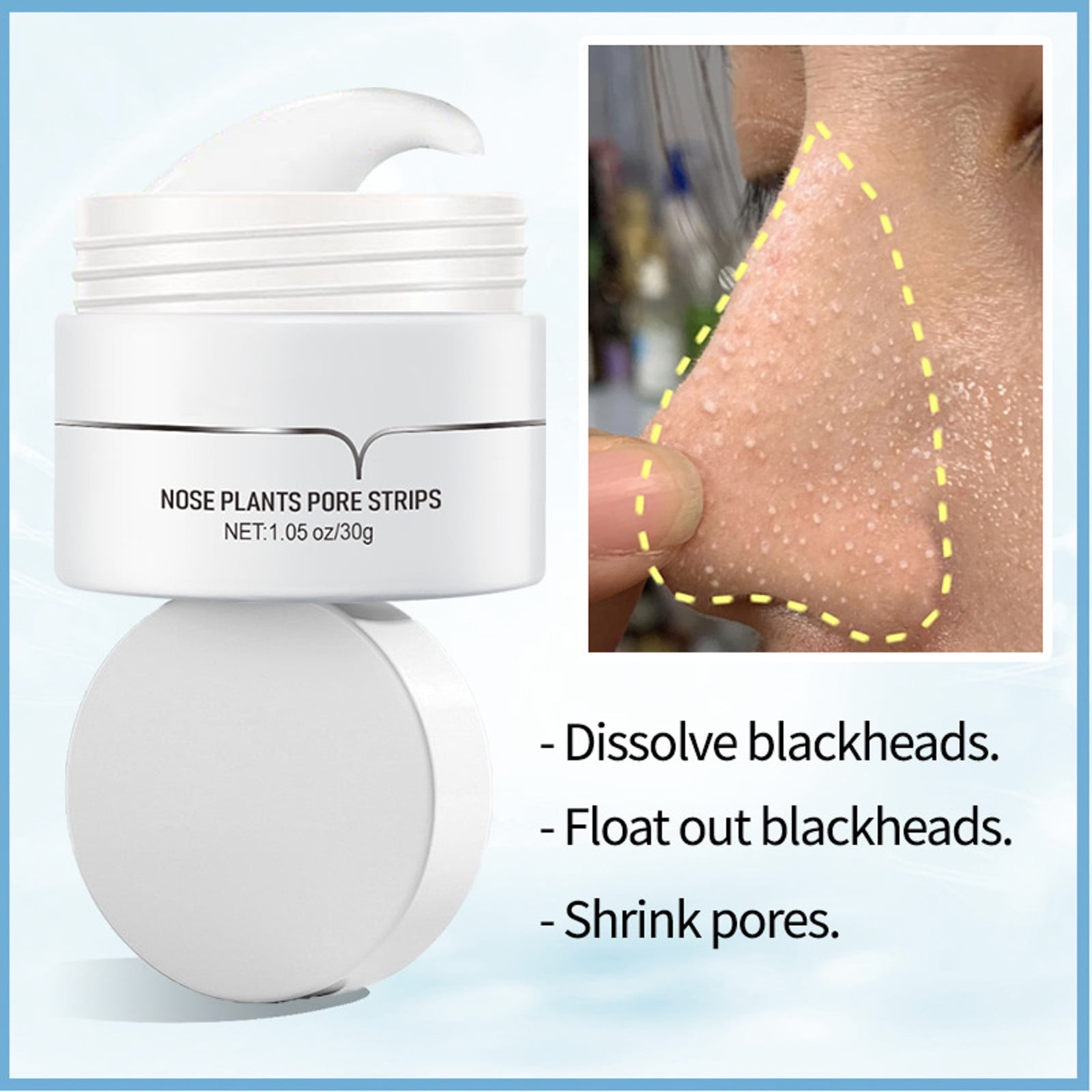 Musatteng Fade into The Bright Blackhead Remover Pore Strips Nose Pore ...