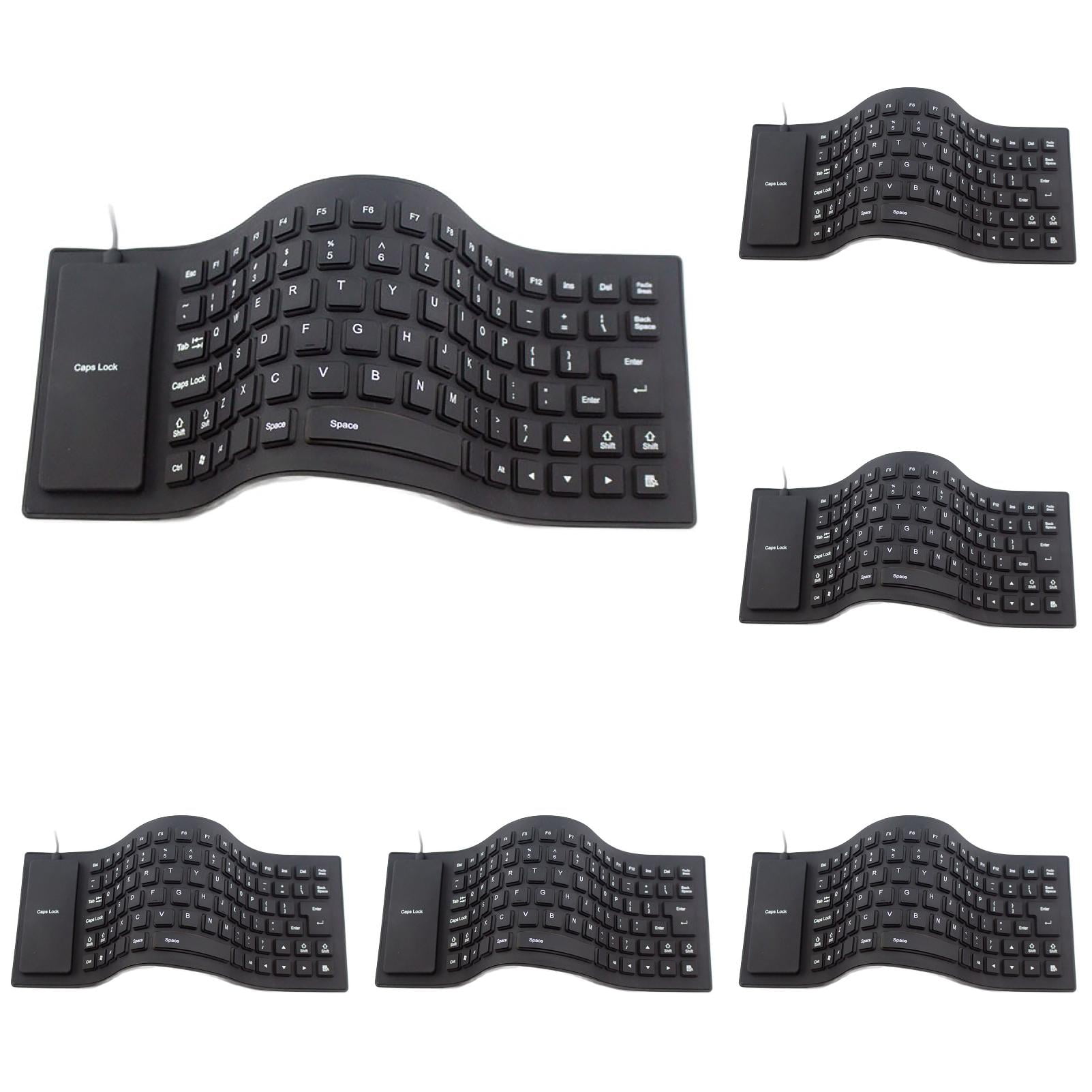 Musatteng For Silicone USB Keyboard Laptop Notebook Mini Foldable ...