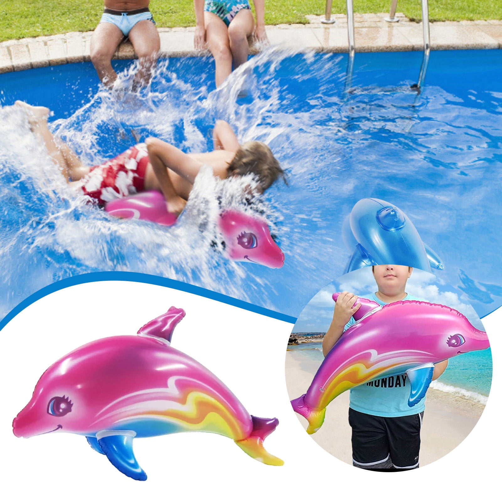 Musatteng Giant Inflatable Pool Toys Set - Aquatic Animal Floats for ...