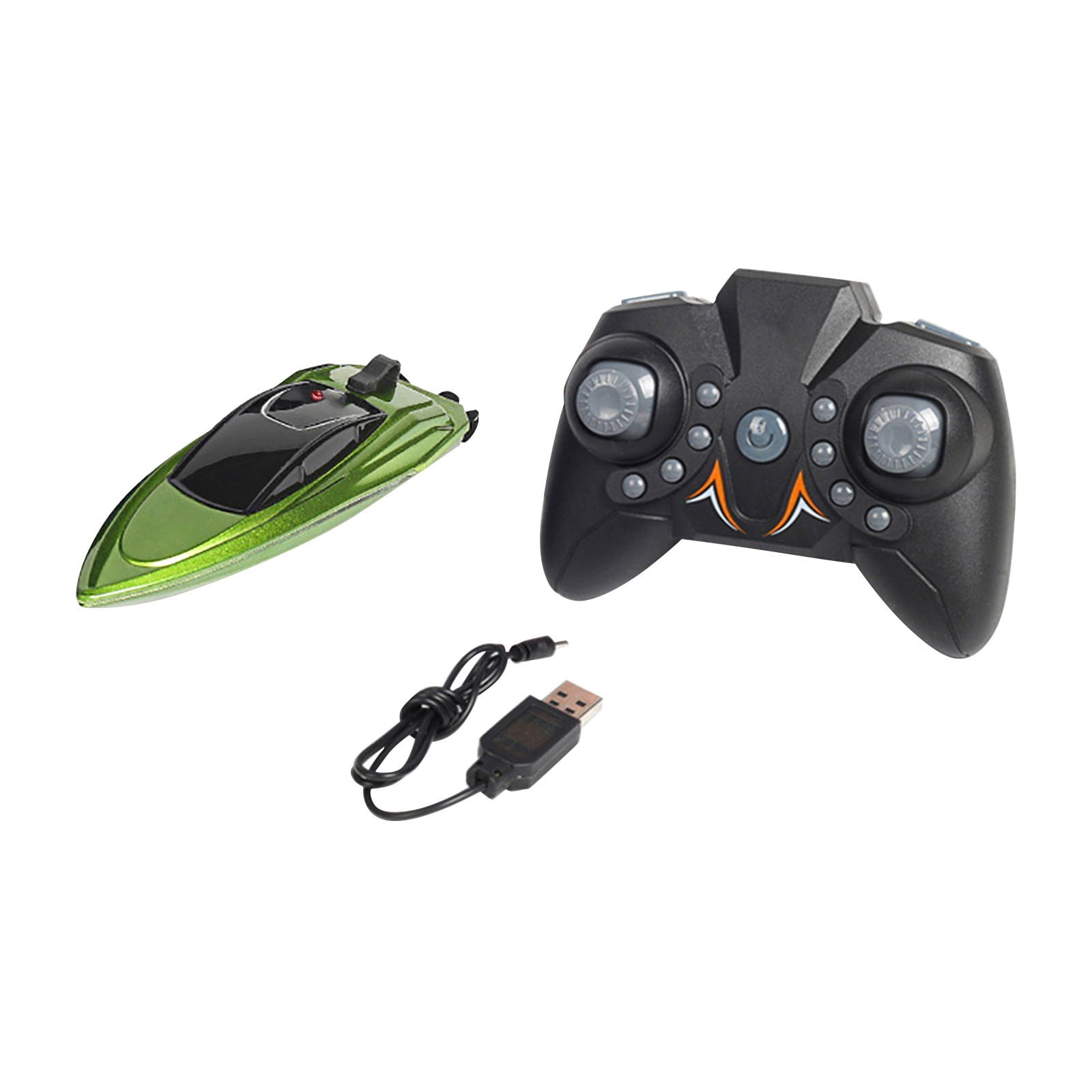 Musatteng Mini Remote Control Boat with LED Lights - 5KM/H High-Speed ...