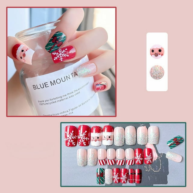 Musatteng Nails Package Tips for Nails Coffin Shape Colors Christmas ... Musatteng Nails Package Tips for Nails Coffin Shape Colors Christmas ...