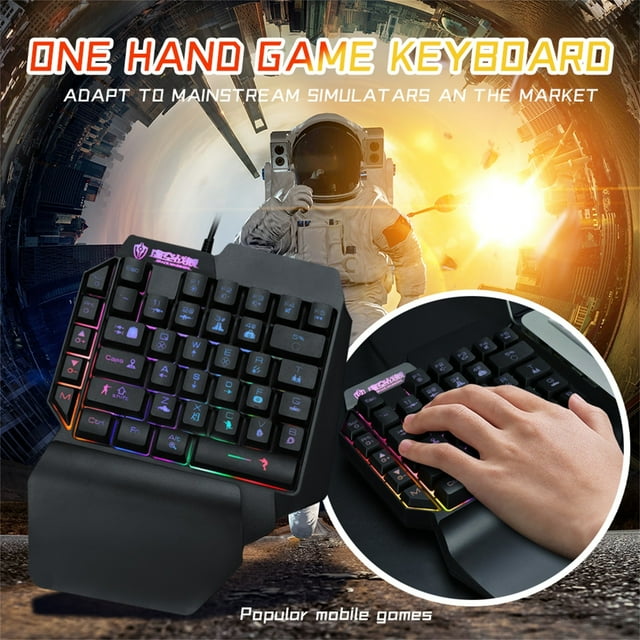 Musatteng Non Mechanical Gaming Keyboard F6 Keyboard One-handed Wired ...