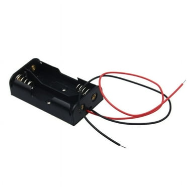 8-AA Battery Case Holder Spring Clip Plastic Box Tow Layers Stacked ...