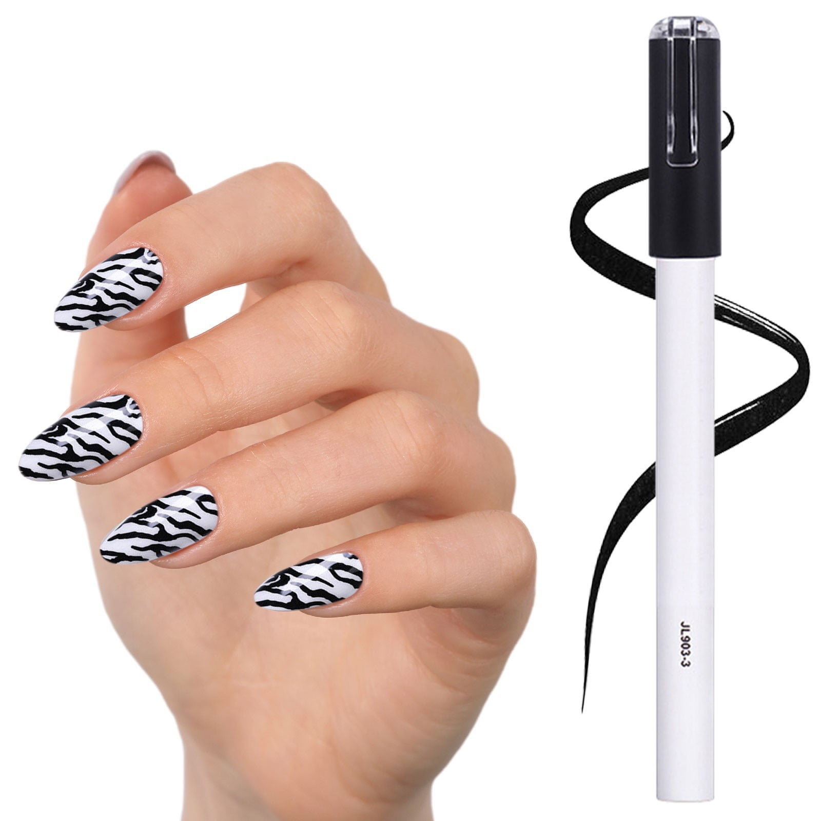 Musatteng Striping Tape Rhinestone Dotting Pen Color Manicure Pen 3d ...