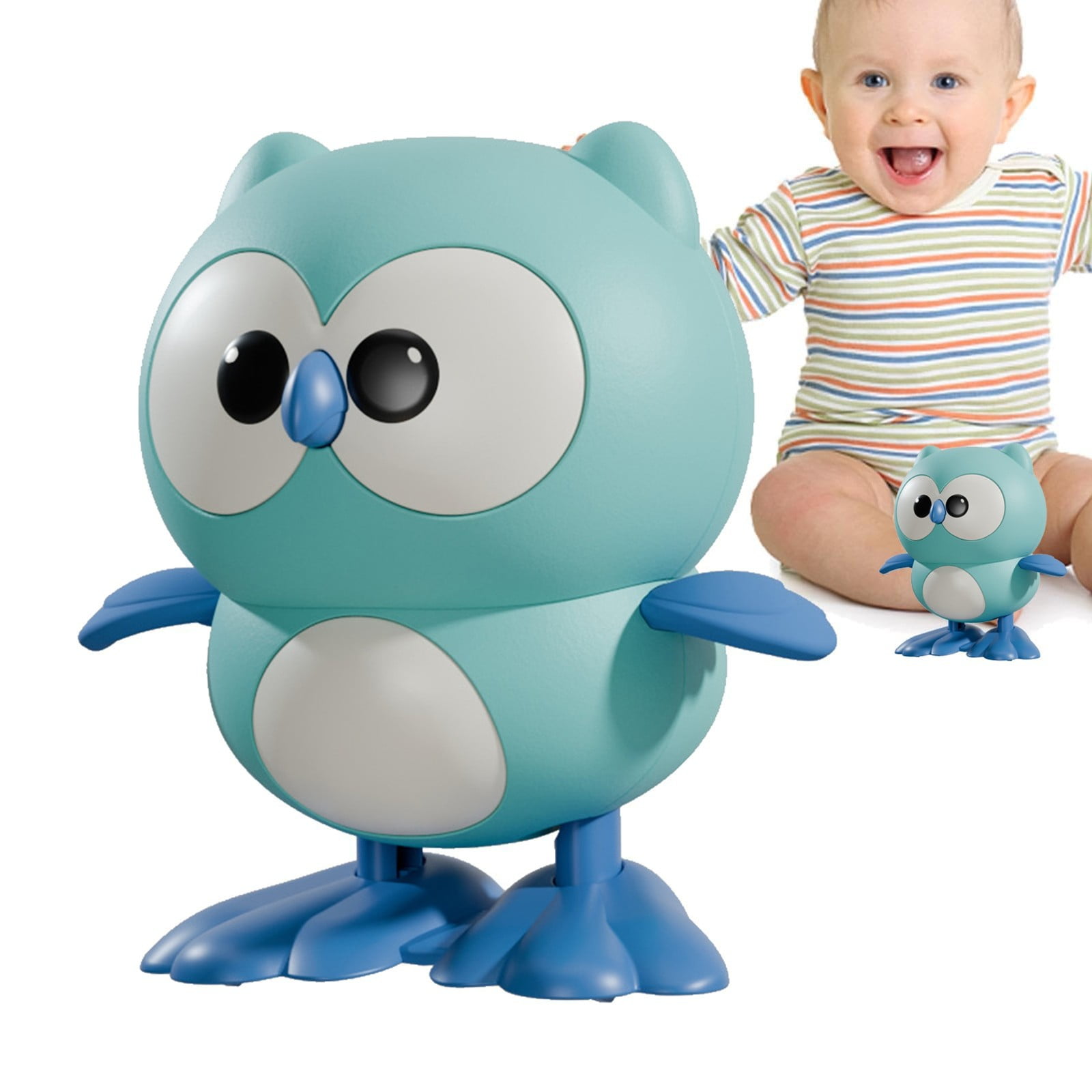 Musatteng Wind-Up Jumping Owl Toy - Mechanical Animal Motion Toy for ...