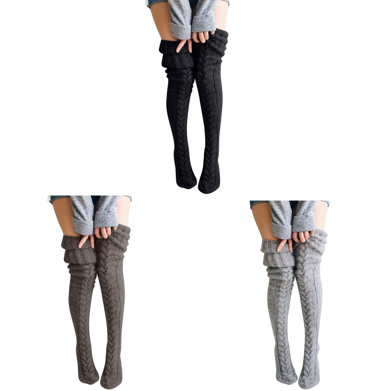Musatteng Women Knit Leg Stocking Thigh Long Warmers Knee Boot Socks