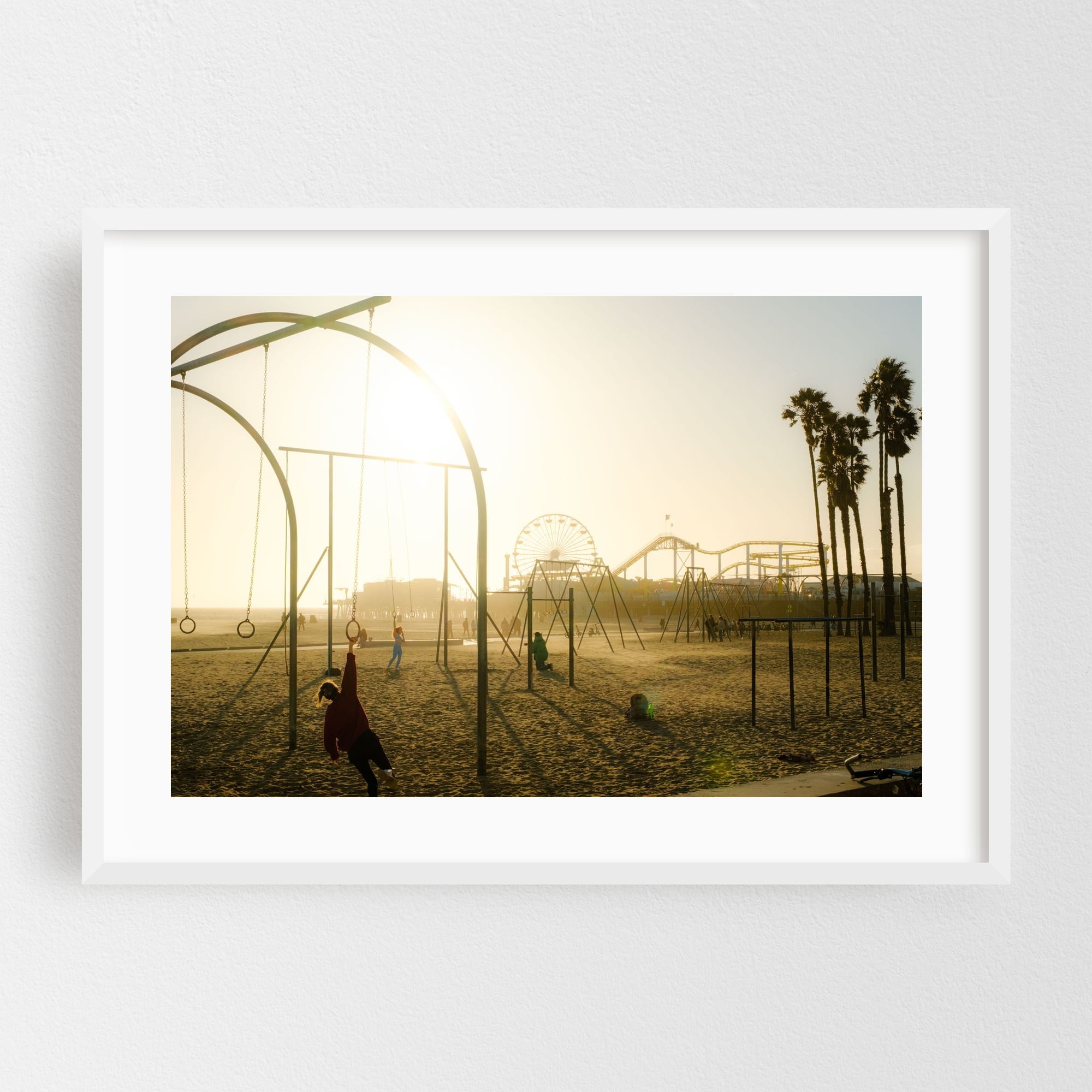 Muscle Beach at Sunset - Santa Monica California Photography Beach ...