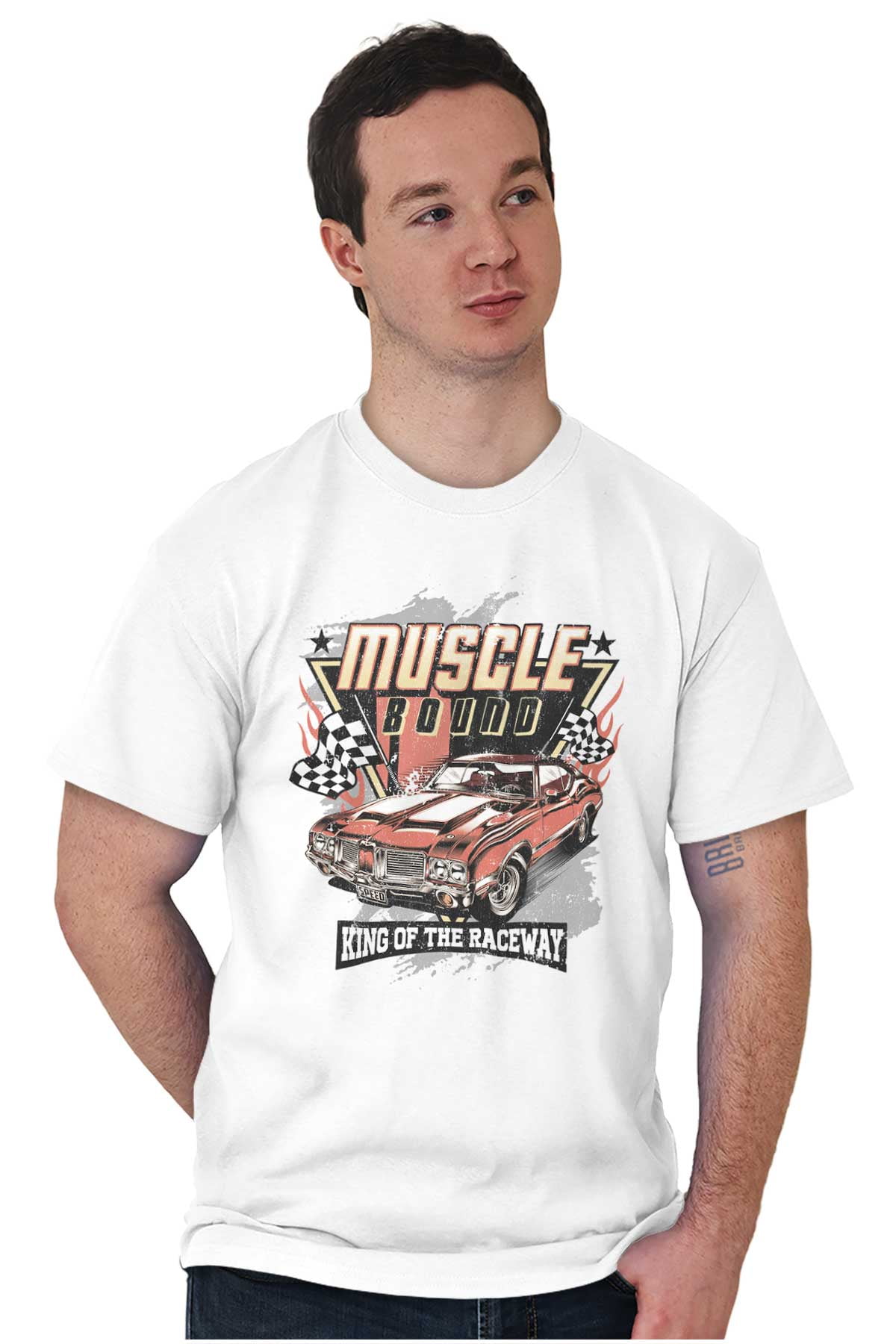 Muscle Bound King of the Raceway Car Unisex Plus Size Graphic Tee ...