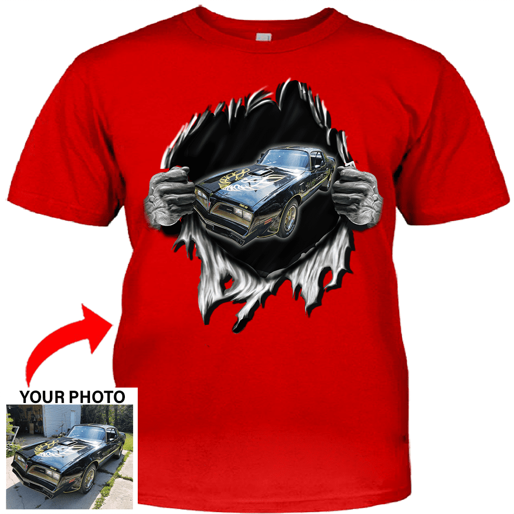 Muscle Car Personalized T-shirt, classic car custom photo t-shirt ...