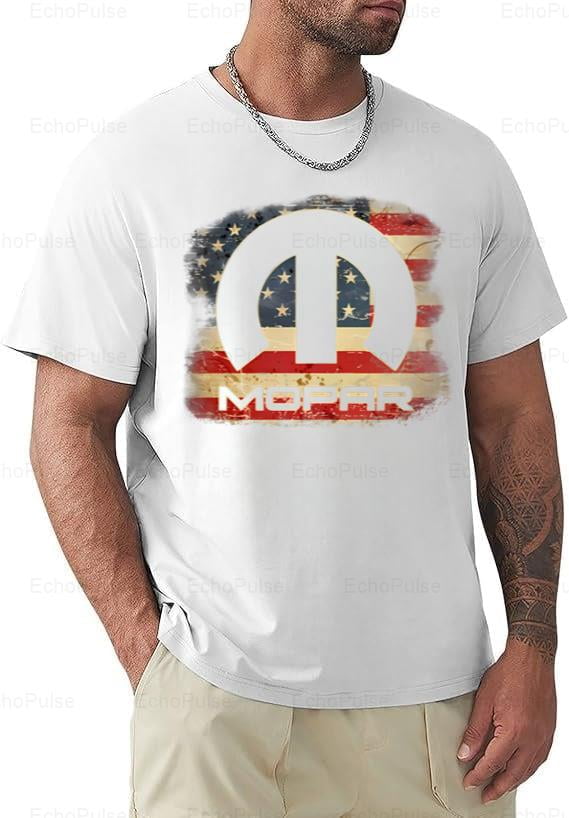 Muscle Car Speed Shop American Flag Garage Power Vibe T-Shirt - Walmart.com