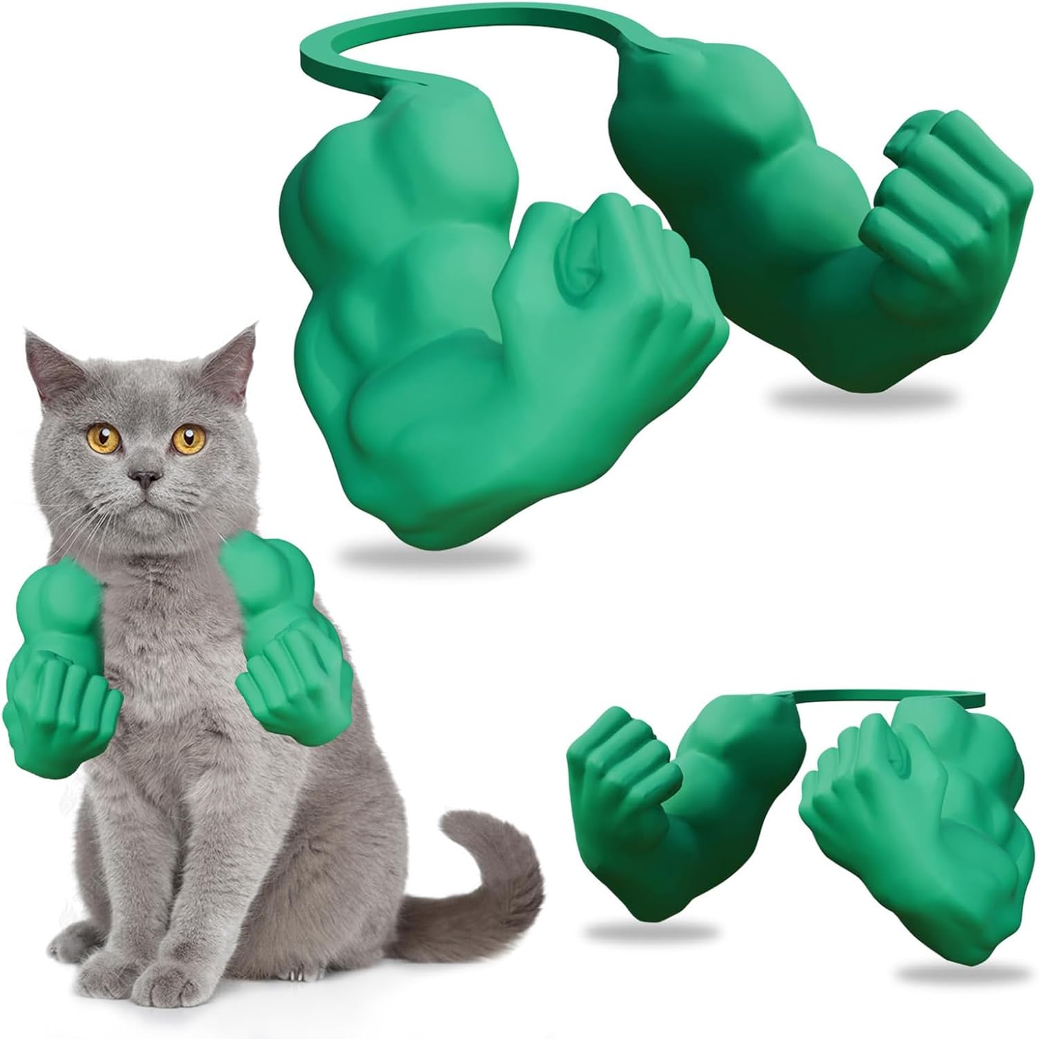 Muscle Cat Hulks Arms, 3D Printed Cat's Neck Arms with Muscle ...