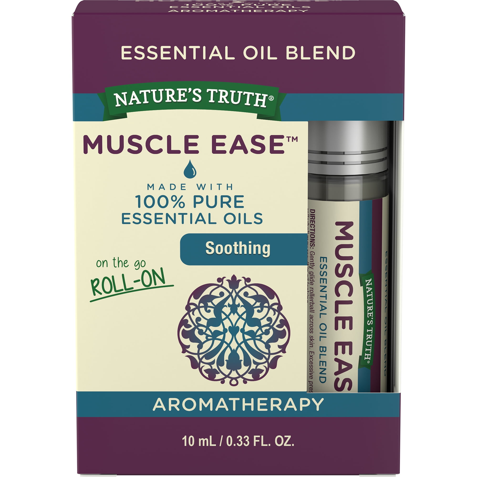 Muscle Ease Essential Oil Roll On | Soothing Blend | 10 mL | GC/MS ...