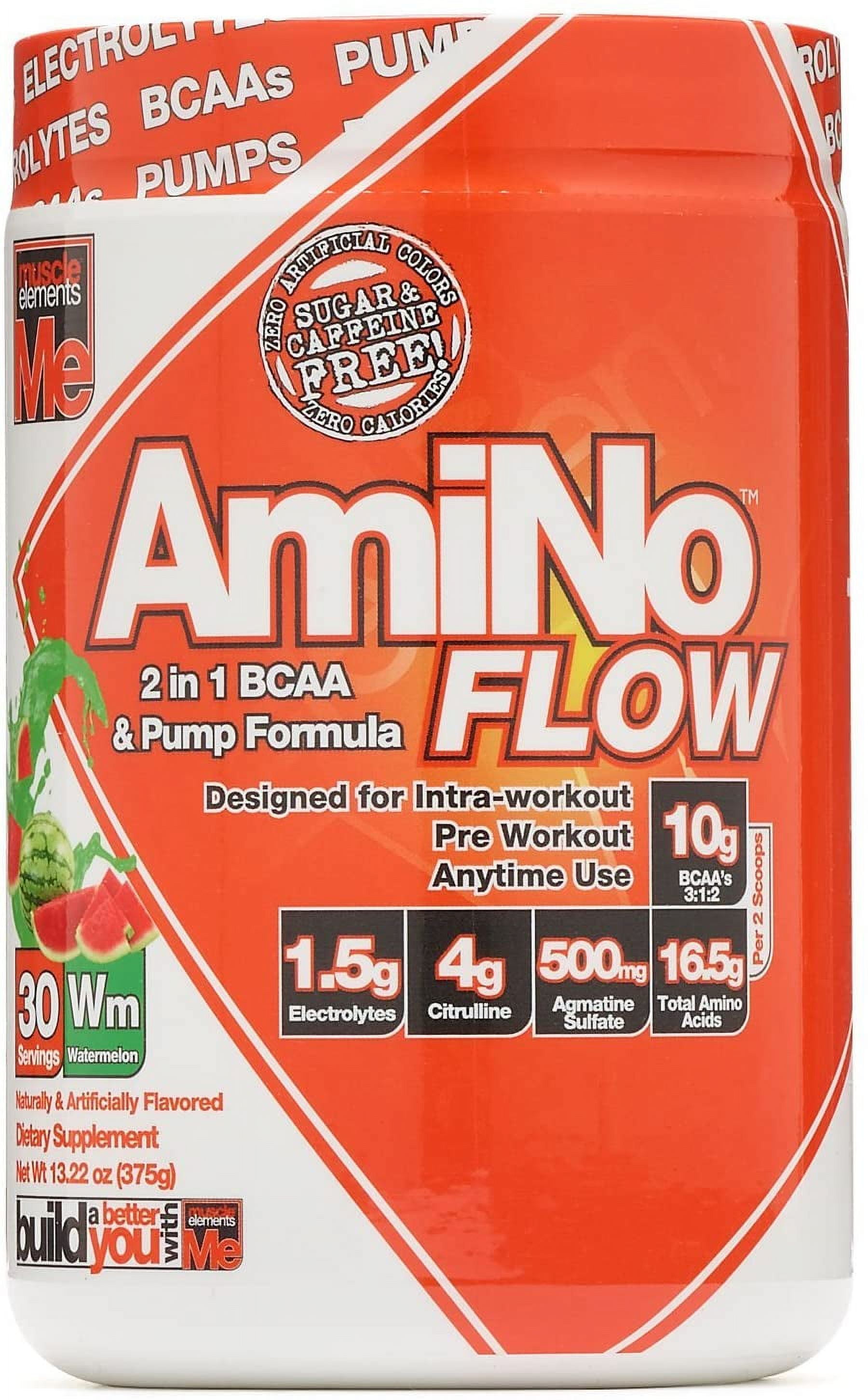 Muscle Elements Amino Flow, Watermelon, 30 Servings - Walmart.com