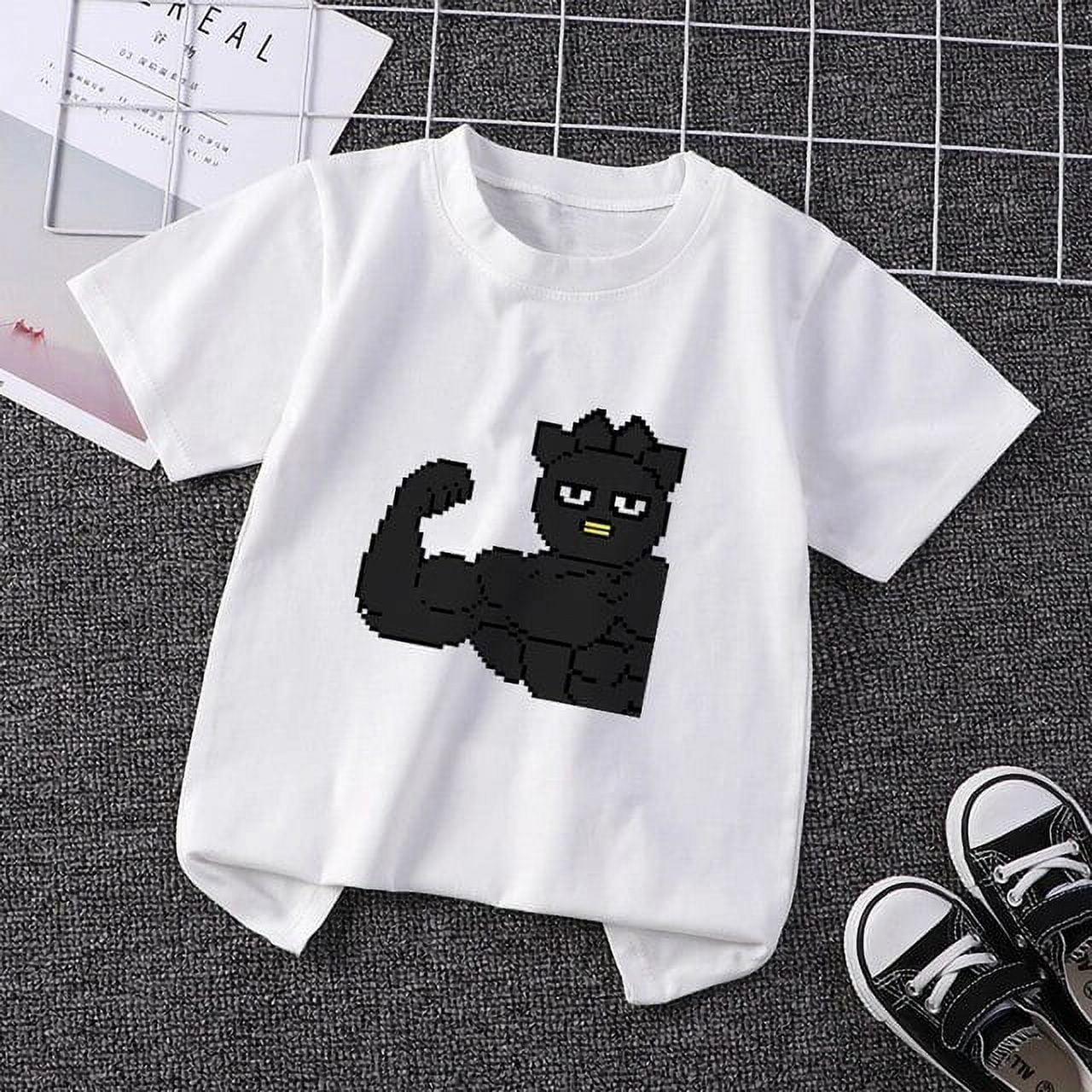 Muscle HelloKittys Kids T-Shirt Funny Kuromi Tee Shirts Children ...