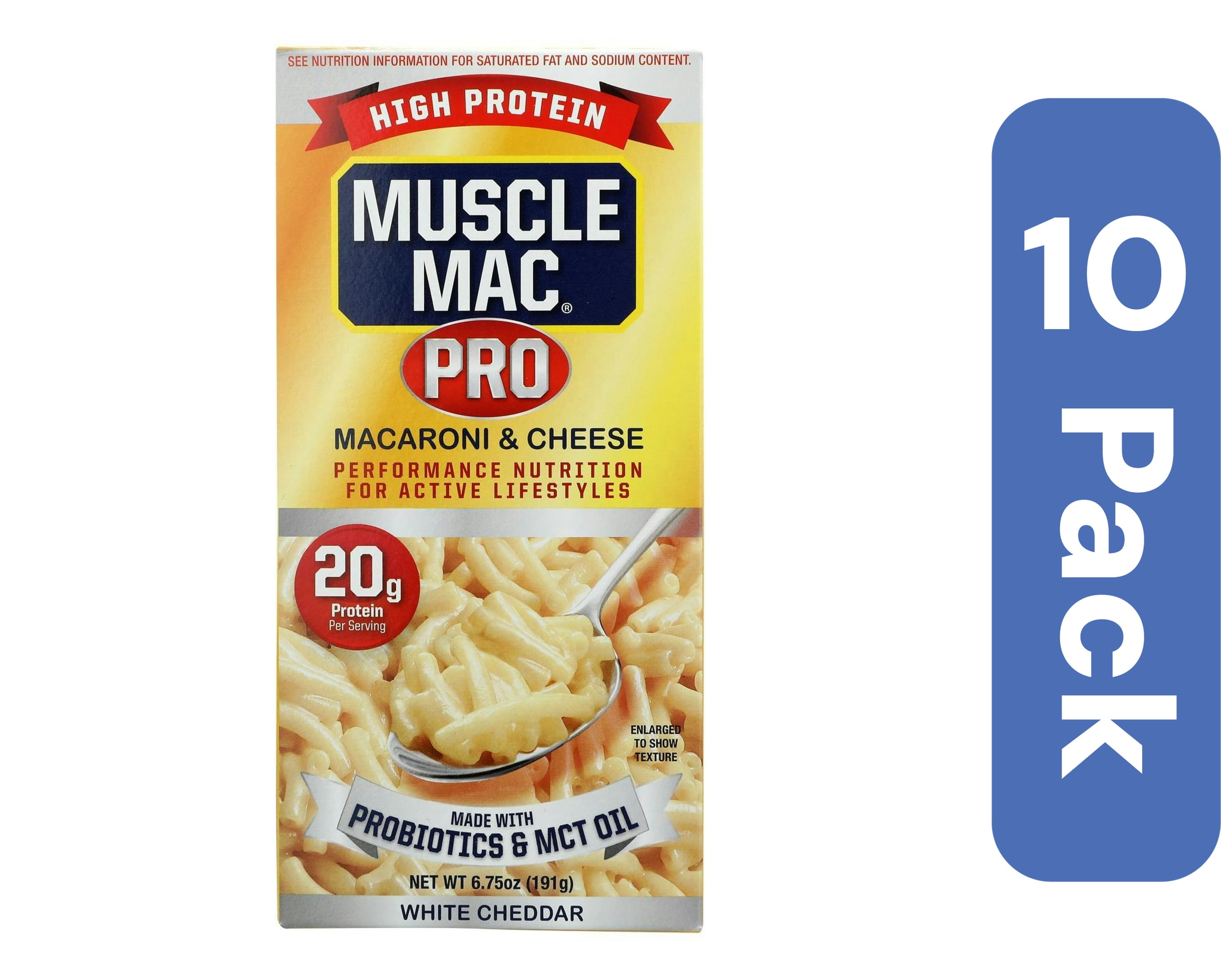 Muscle Mac Mac and Cheese Probiotic MCT Oil 6.75 oz (Pack of 10 ...