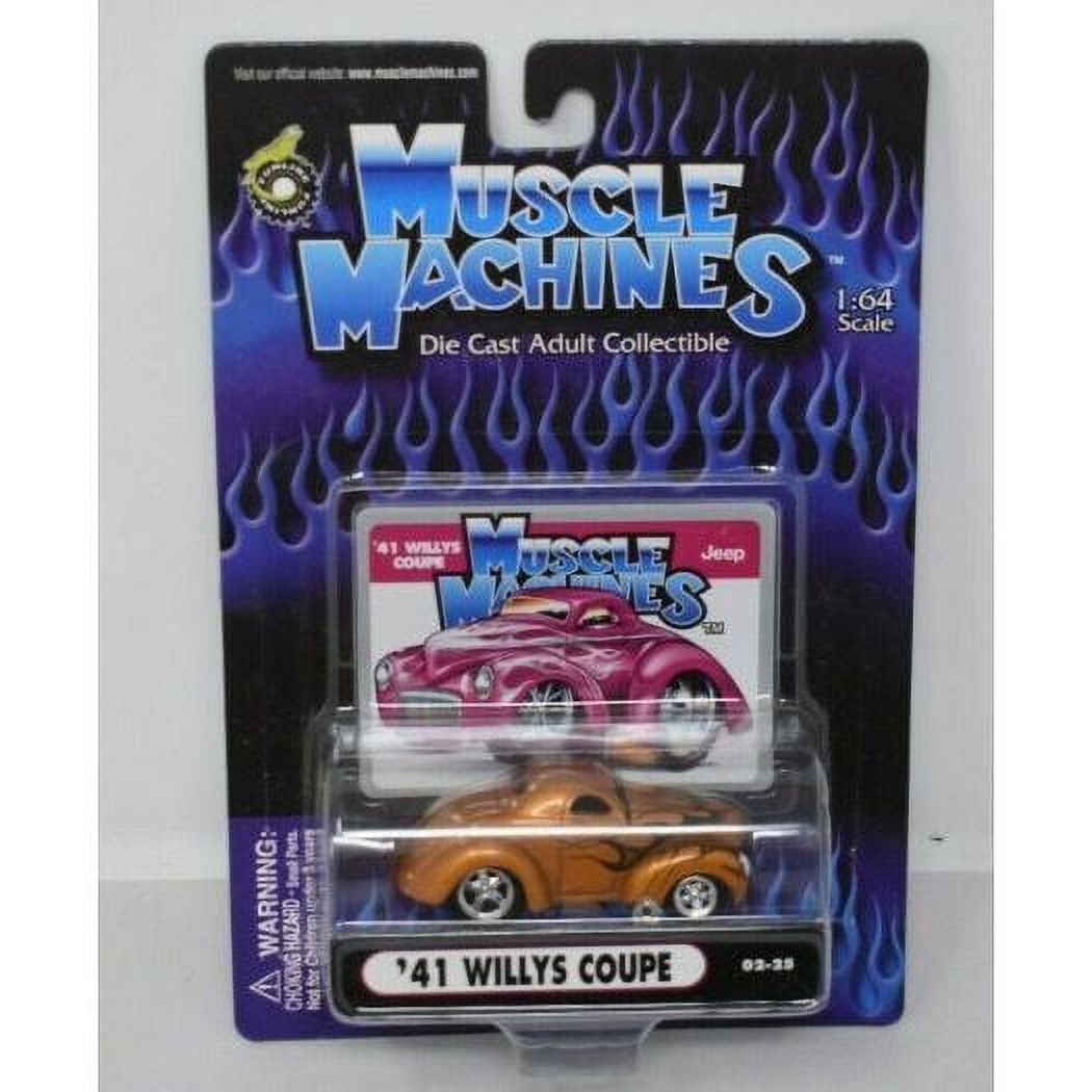 Muscle Machines 1:64 Scale Diecast Collectible 1941 Willys Coupe Jeep ...