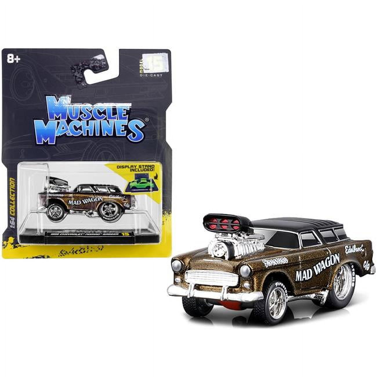 1955 Chevrolet Nomad Gasser Gold Metallic with Black Top "Mad Wagon" 1/ ...