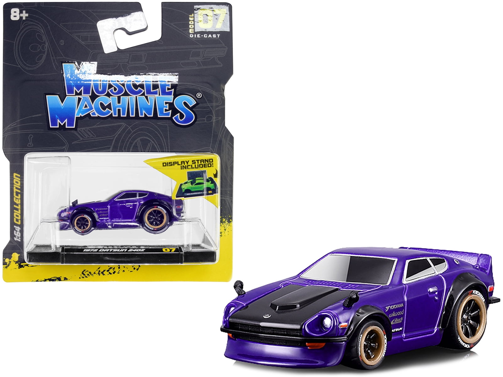 Muscle Machines 2.75 in. 1-64 Scale Diecast 1972 Datsun 240z Hood Model ...