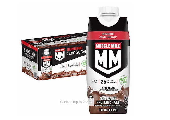Muscle Milk Genuine Protein Shake Chocolate, 11 fl oz, 18-count ...