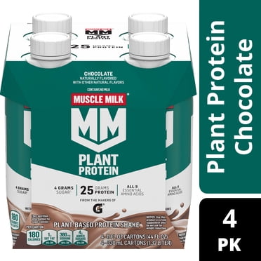Muscle Milk Chocolate Plant Based Protein Shake - Walmart.com
