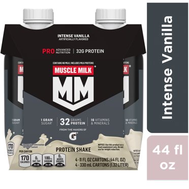 Muscle Milk Pro Series 32 Mega Protein Shake - Vanilla - 4 pk Package ...