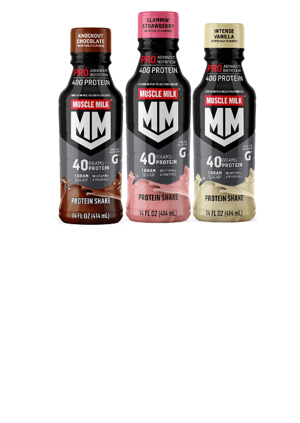 Muscle Milk Pro Advanced Nutrition Protein Shake, Knockout 14.Fl Oz ...