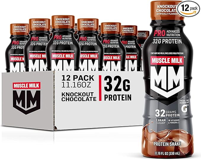 Muscle Milk Pro Advanced Nutrition Protein Shake Knockout Chocolate 11. ...