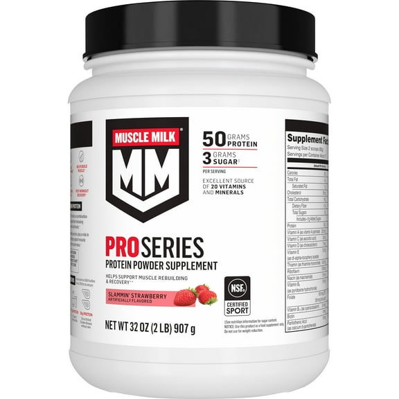 Muscle Milk Pro Series Protein Powder, Intense Vanilla, 50g Protein, 2 ...